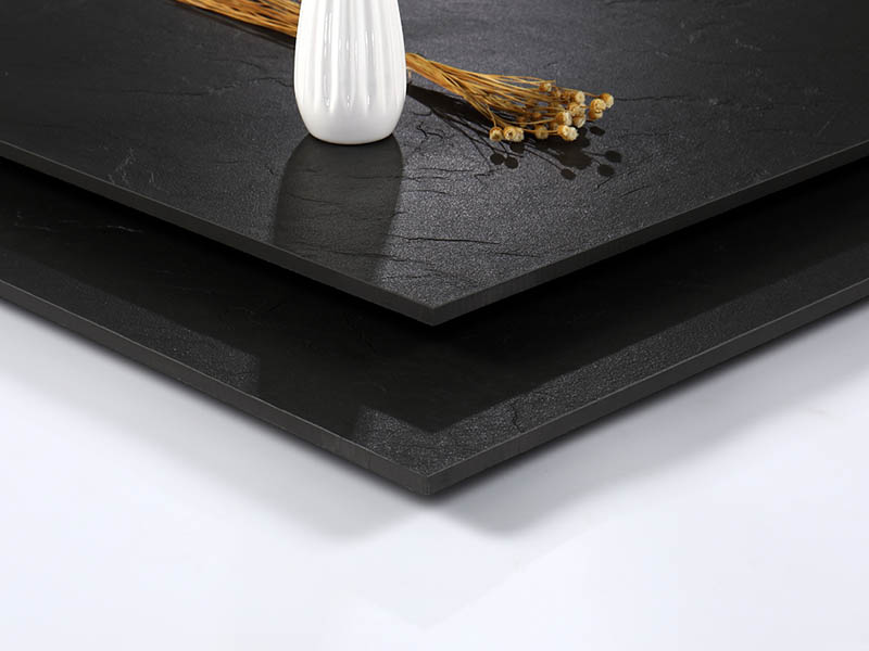 Solid Black Slate Porcelain Tiles丨China Tile Manufacturer丨Powell Black Tile