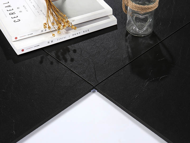 Solid Black Slate Porcelain Tiles丨China Tile Manufacturer丨Powell Black Tile